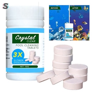 Swimming Pool Cleaning Pool Care 100g(100 Tablets) / Pool Disinfection ...