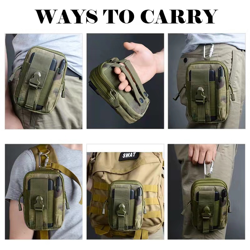 Outdoor Tactical Pouch Waist Bag Oxford Pouch Waterproof Multi-Purpose ...