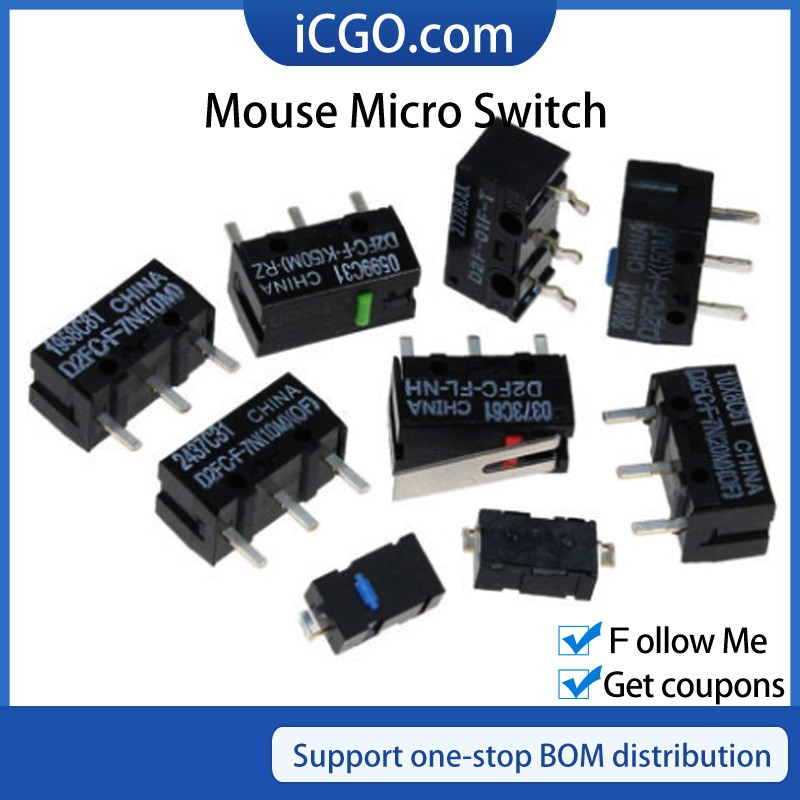 OMRON mouse micro switch D2FC-F-7N 10m 20m OF D2FC-F-K(50M)-RZ D2F D2FC-FL-NH D2F-F D2F-01 D2F ...