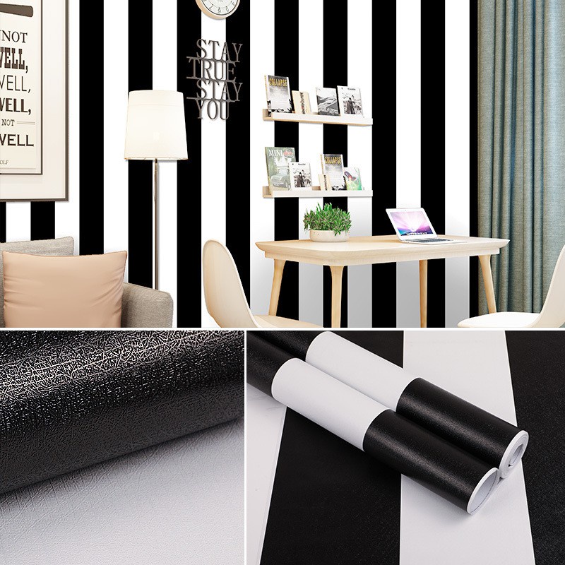 10M PVC Waterproof Self Adhesive Wallpaper wardrobe Cabinet Wood Grain ...