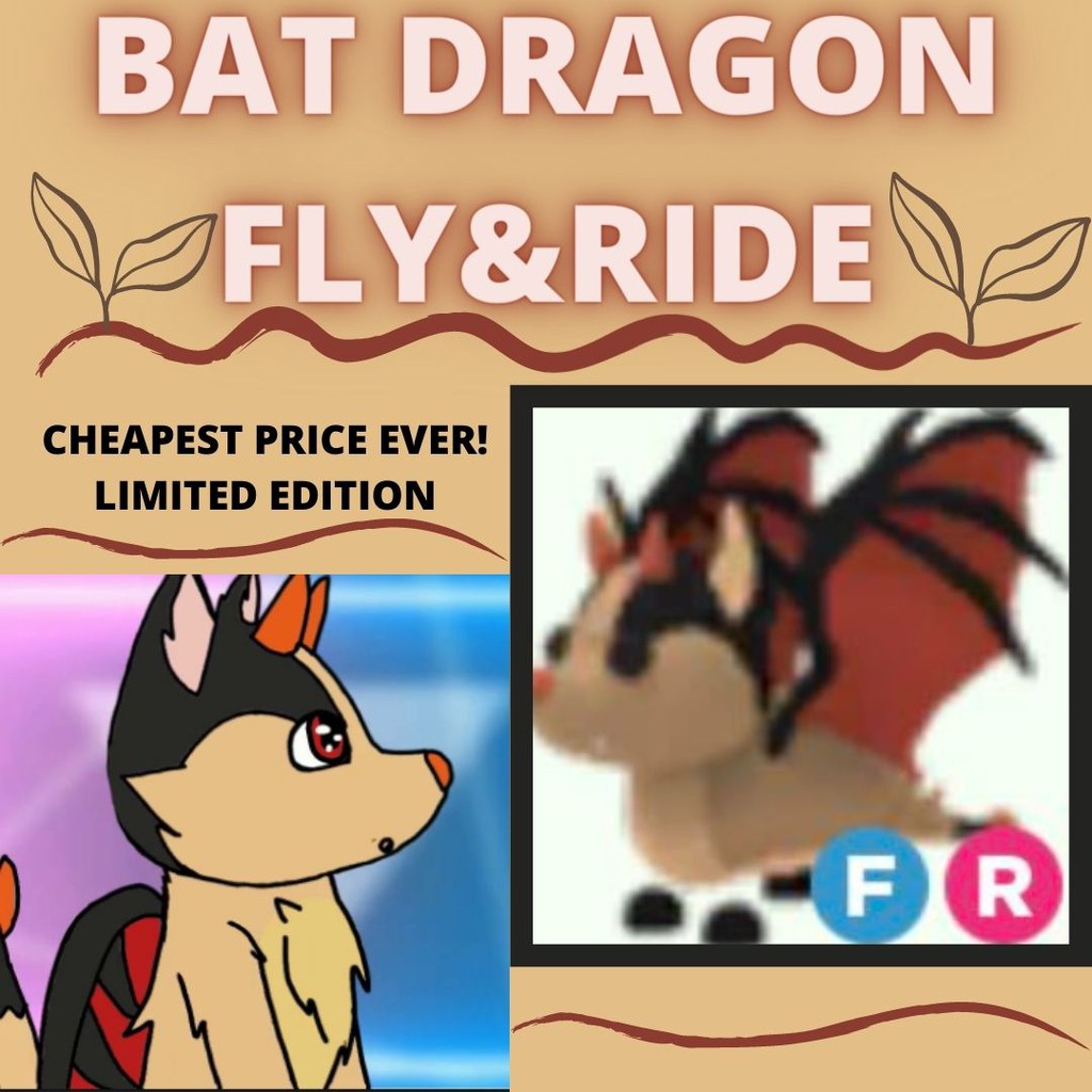 Adopt Me Bat Dragon Fly&Ride! Legendary! | Shopee Malaysia