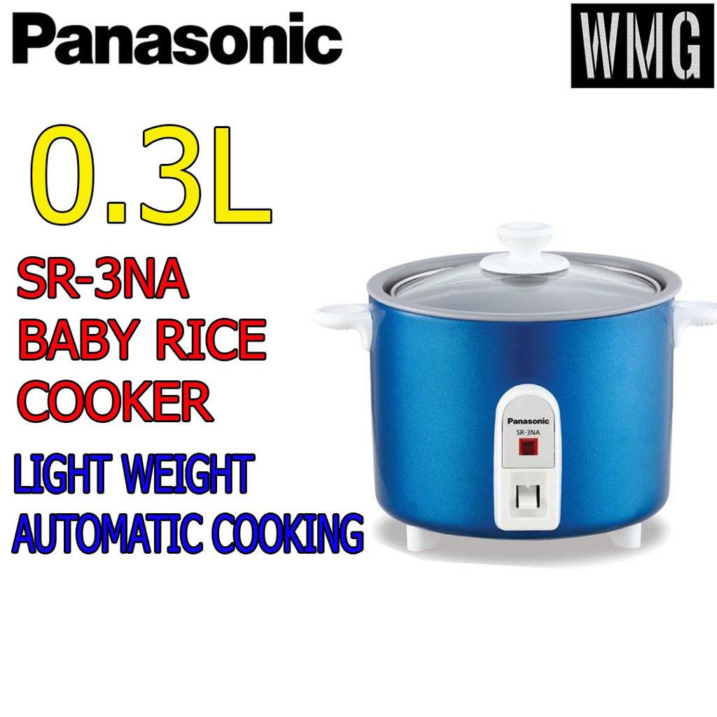 Panasonic 0.3L Mini Rice Cooker SR-3NA Periuk Nasi Kecil Baby (Random ...