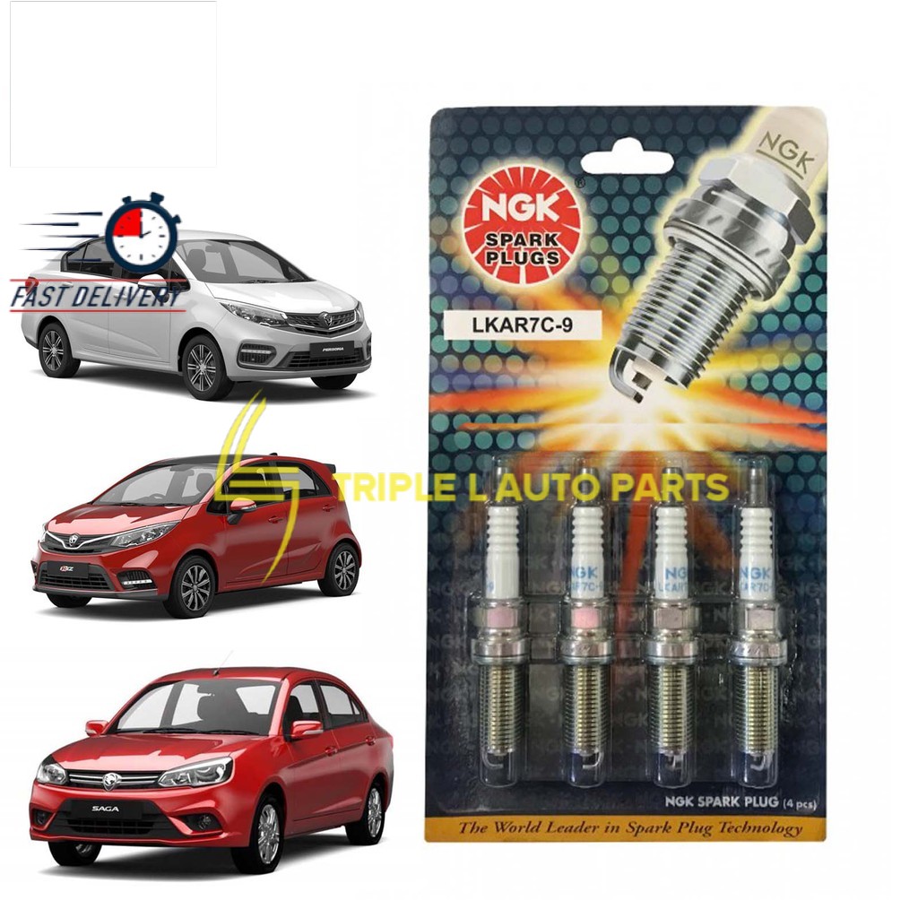 NGK SPARK PLUG PROTON IRIZ PERSONA VVT SAGA VVT (4PCS) (LKAR7C-9 ...