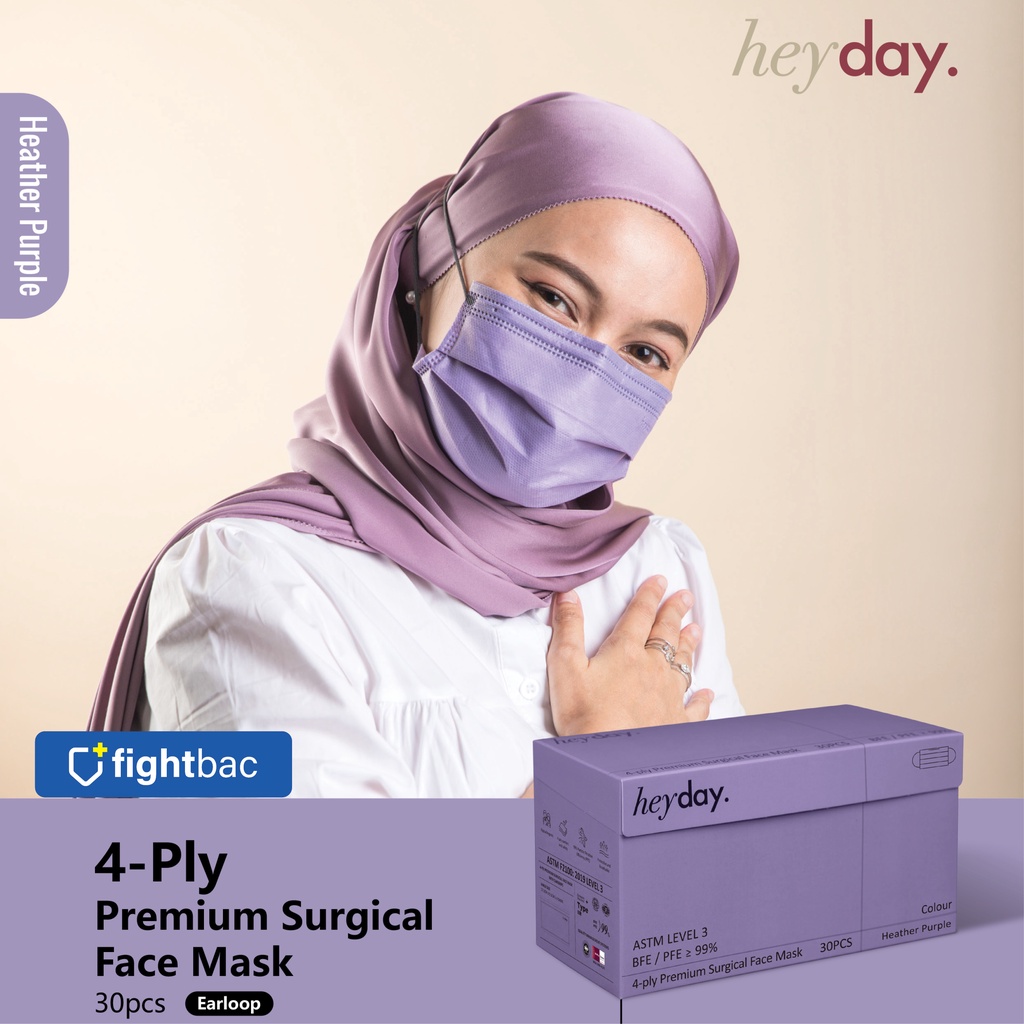 MaskOn Heyday 4 ply Surgical Face Mask 🔥Fightbac🔥Ready Stock (10 PCs ...