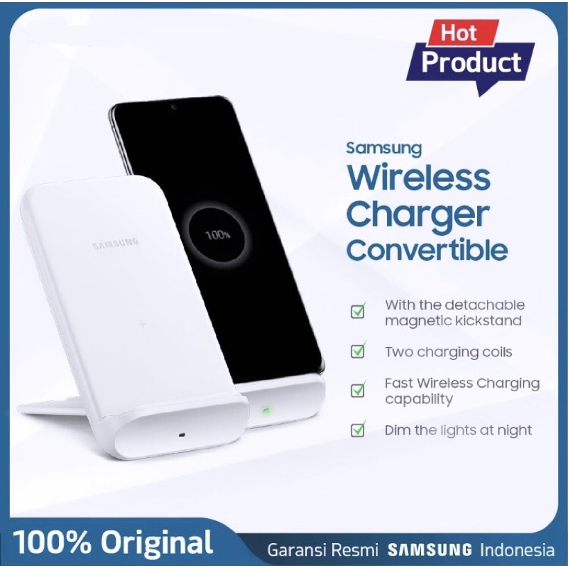 Samsung WIRELESS CHARGER CONVERTIBLE 9 W FAST | Shopee Malaysia