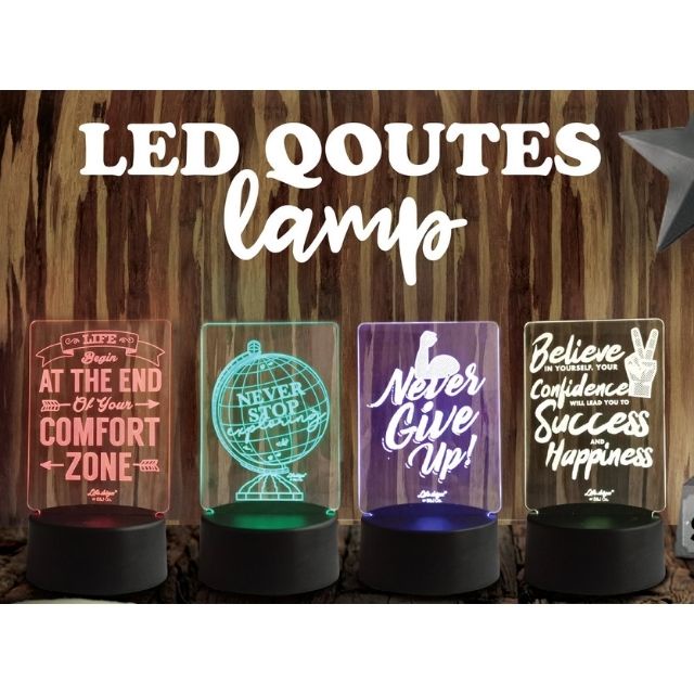 Lifesign 3D LED Acrylic Table Lamp Series | Shopee Malaysia