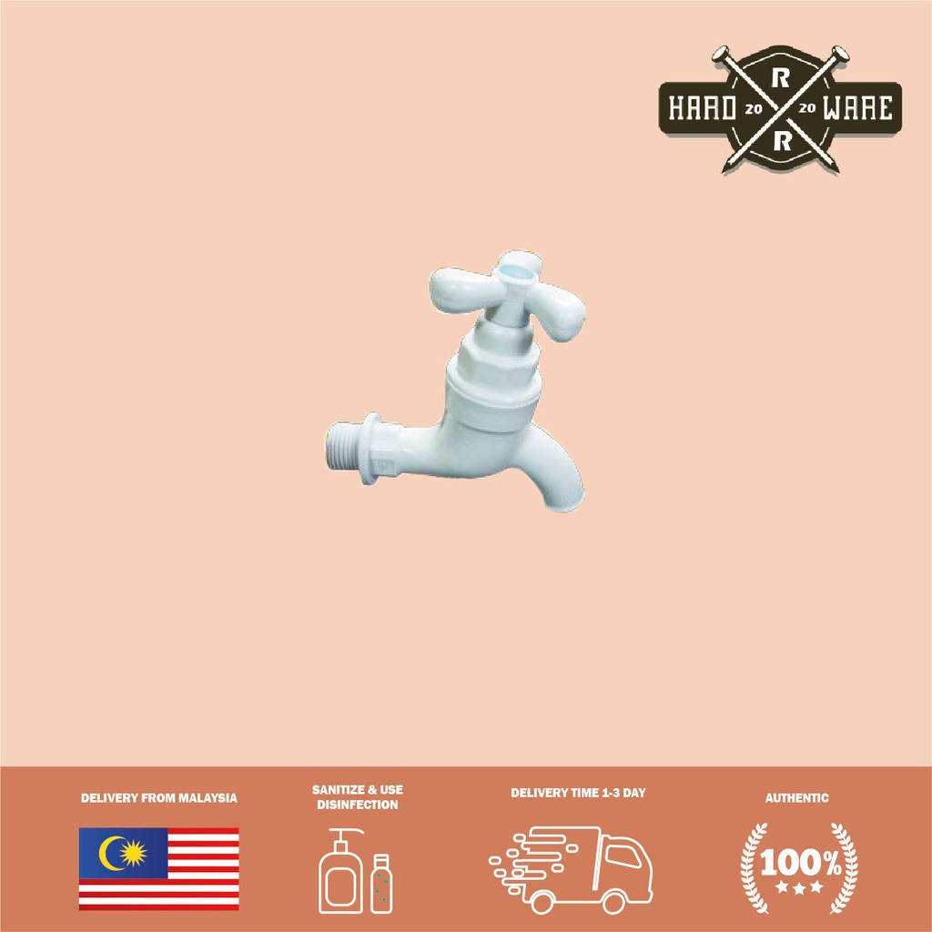 💦1/2" PLASTIC BIB TAP TRI-HANDLE💦 | Shopee Malaysia