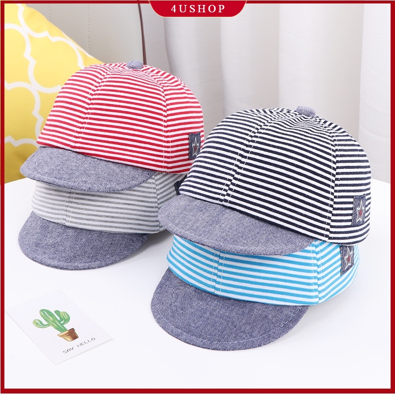 Baby Hat Newborn Baby Boy Girls Cartoons Head Cap Cute Stars Stripe ...