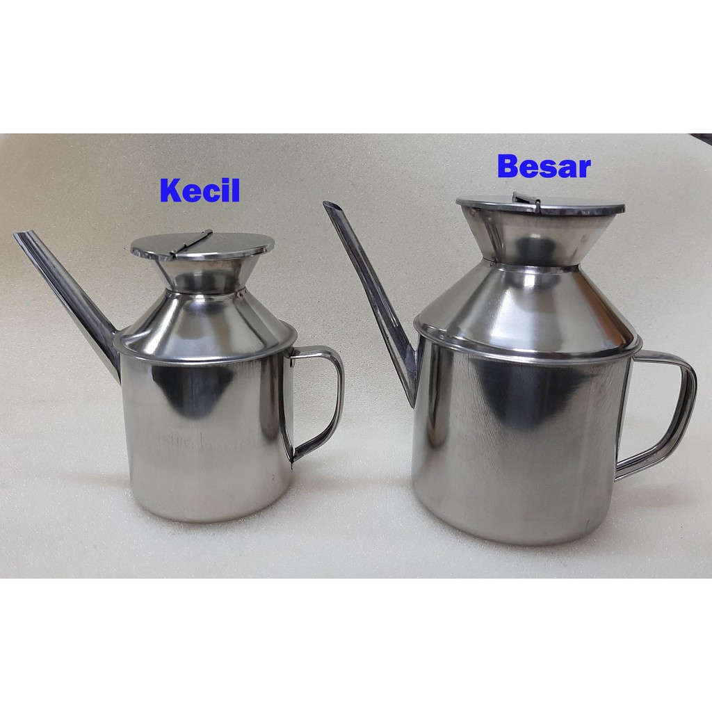 Aluminium Oil Container Dispenser Pot / Syrup Container / Bekas Minyak ...