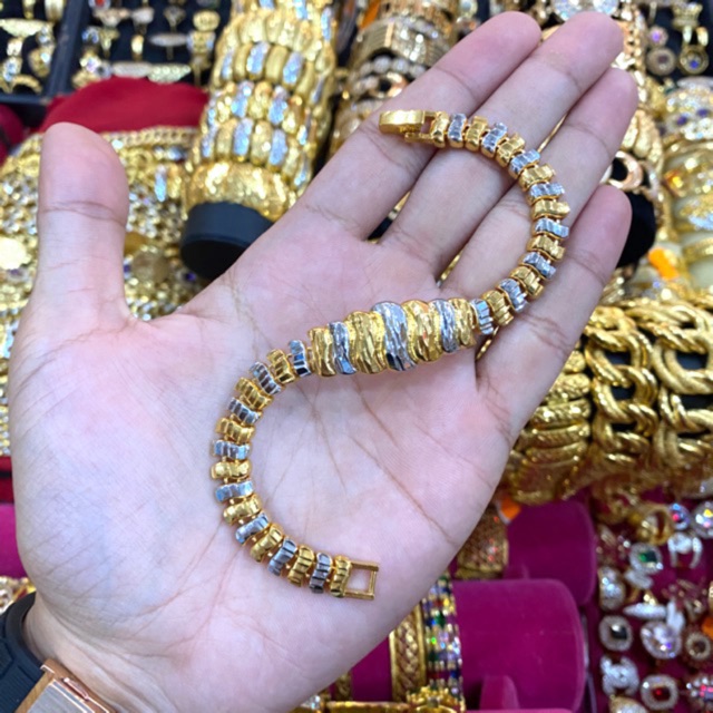 RANTAI TANGAN KACANG PERUT ULAR COP 916 ( EMAS BANGKOK / EMAS KOREA 24k ...