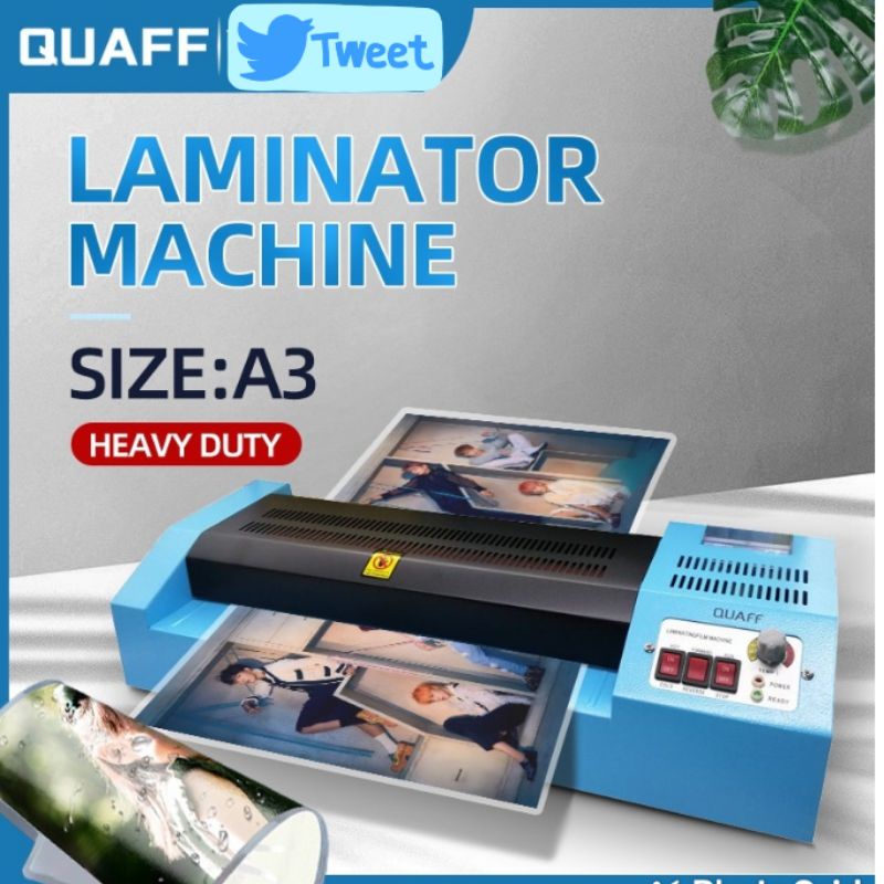 QUAFF LAMINATOR MACHINE A3 SIZE HEAVY DUTY HOT/COLD | Shopee Malaysia