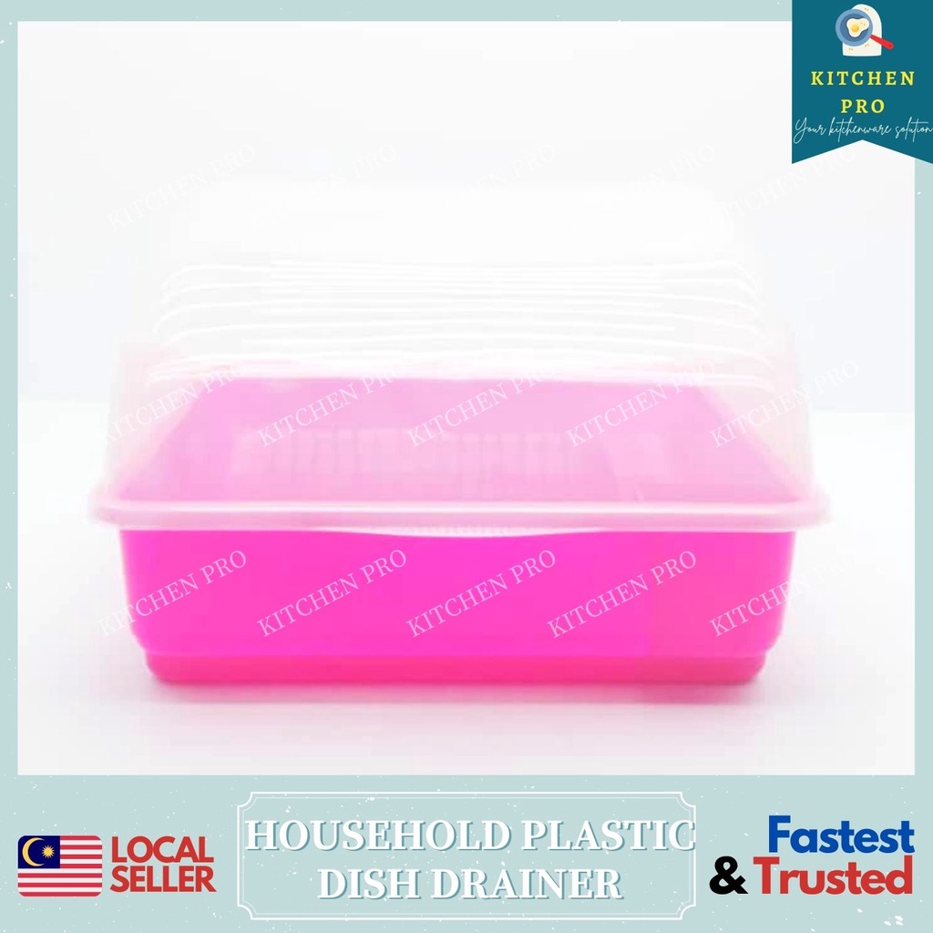 𝐊𝐈𝐓𝐂𝐇𝐄𝐍 𝐏𝐑𝐎 | Plastic Dish Drainer With Cover / Household Dish Drainer ...