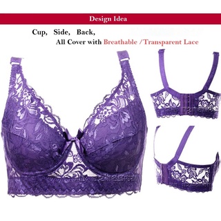 (34C - 46D) Cup C/D/ 1328 Full Cup BRA Wired PLUS SIZE Cotton Thin Span ...