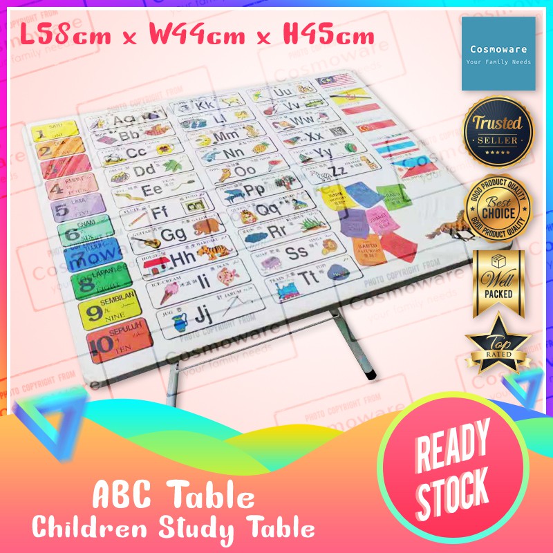 ABC Table (Children Study Table) / Meja ABC (Meja Belajar Kanak-Kanak ...