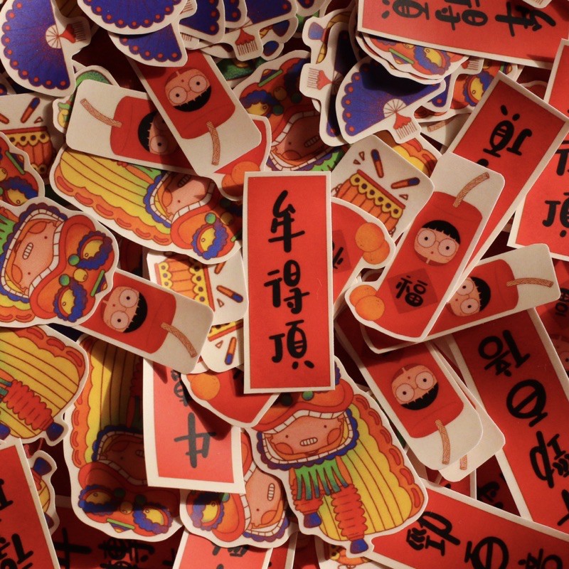 Sticker Pack • Mou Dak Ding Series • The Little Dot • | Shopee Malaysia