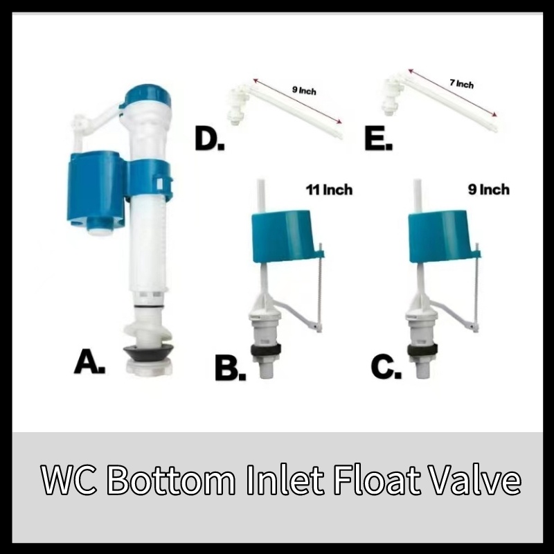 【FM001】1/2" Bottom Inlet Float Valve For Two Piece WC l Inlet Valve ...