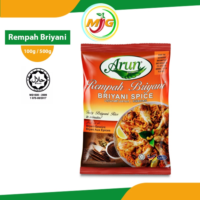 Ez Bizy Rempah Briyani / Briyani Spice Powder ( ARUN Brand ) - 100g ...