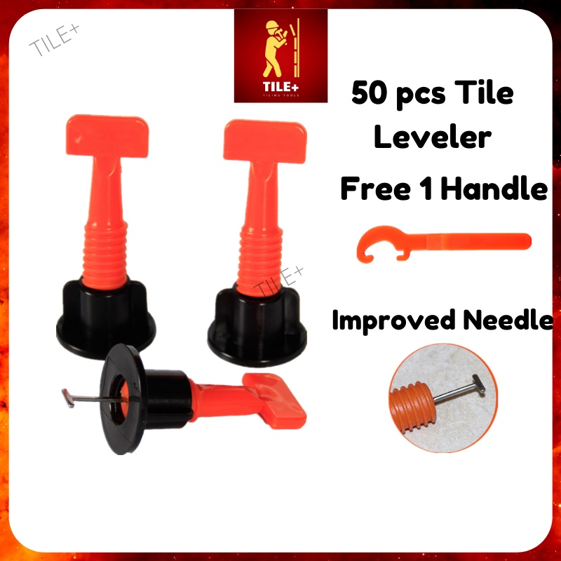 Tile 51pcs Reusable Tile Leveling System Tile Spacers Tile Clips With