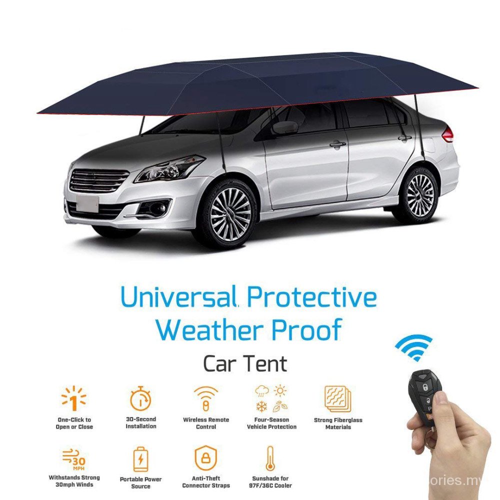 Automatic Car Cover 4.6m Tent Remote Controlled Car Sun shade Umbrella ...