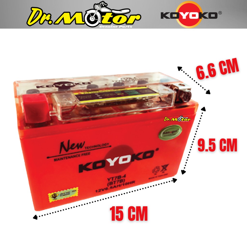 KOYOKO GEL G2 LED BATTERY BATERI MOTOR BATTERI YB3L YB4L YB5L YTZ5 YTZ6 ...