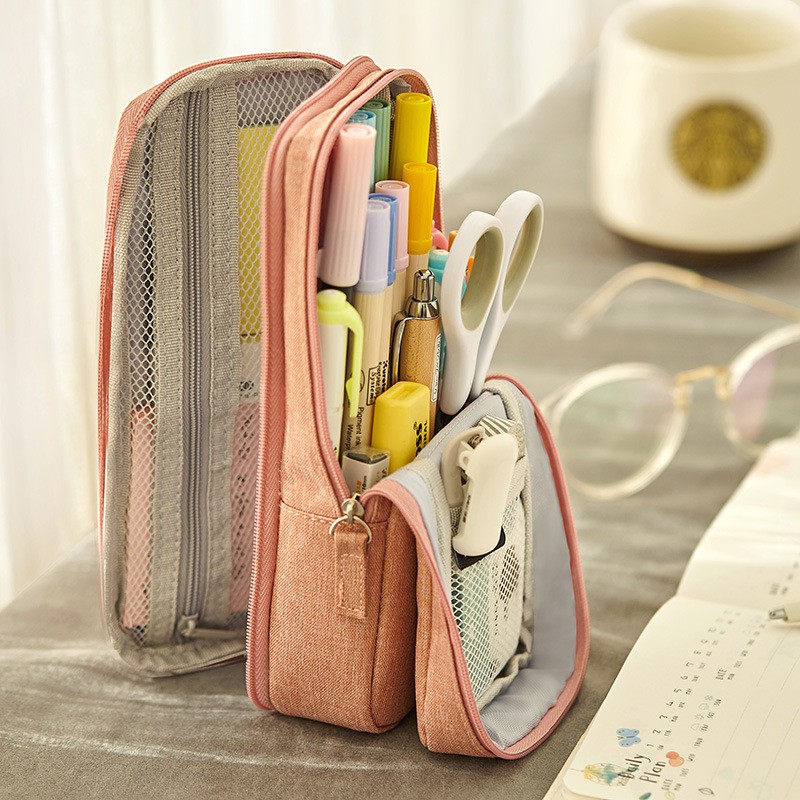 Penlab Angoo Normcore Pen Bag Pencil Case Two Layer Stand Fabric Phone ...