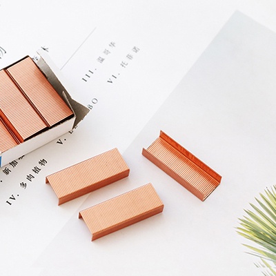 SS Transparent Rose Gold Stapler Aesthetic Stapler Stationery | Shopee ...