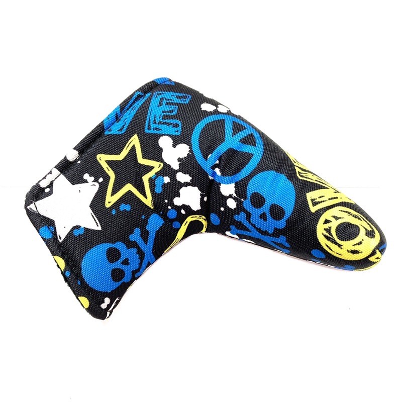 Cloth Golf Blade Putter Headcover - Skull Love Star Golf Cover Golf ...