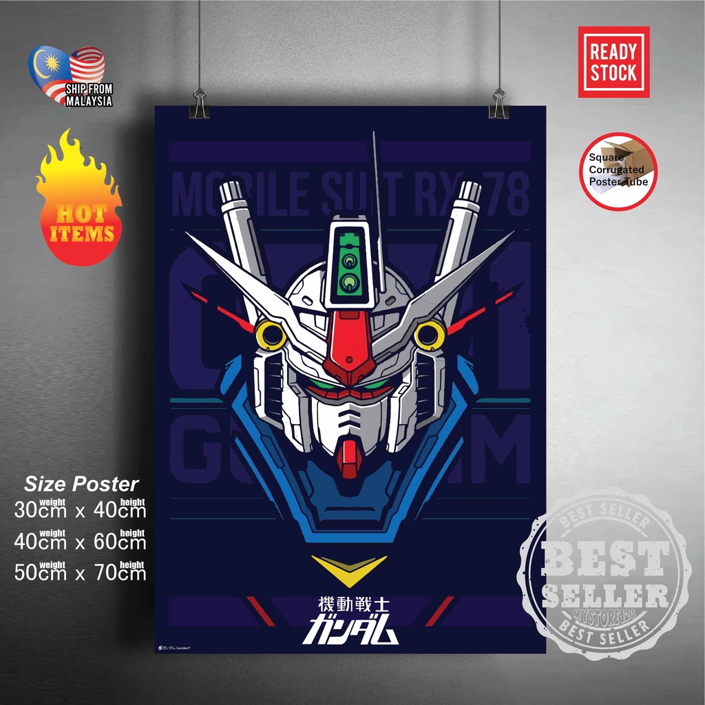 (Ready Stock) Mobile suit Gundam 144 RX-78-2 / RX78-2 / RX78 2 Gundam ...