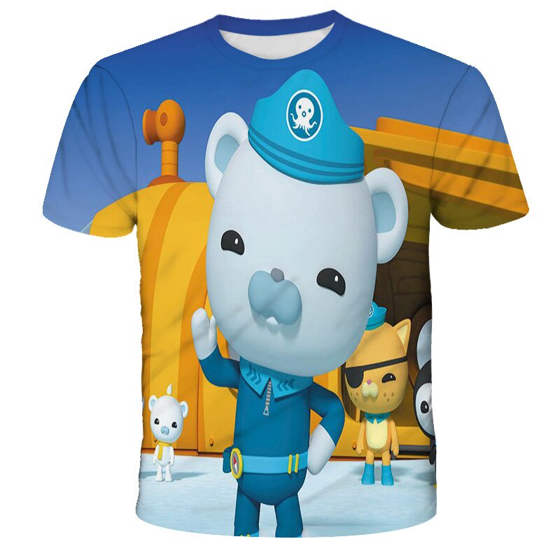 Children Octonauts 3D Print T Shirts Boys Girls Teens T-shirts Camiseta ...