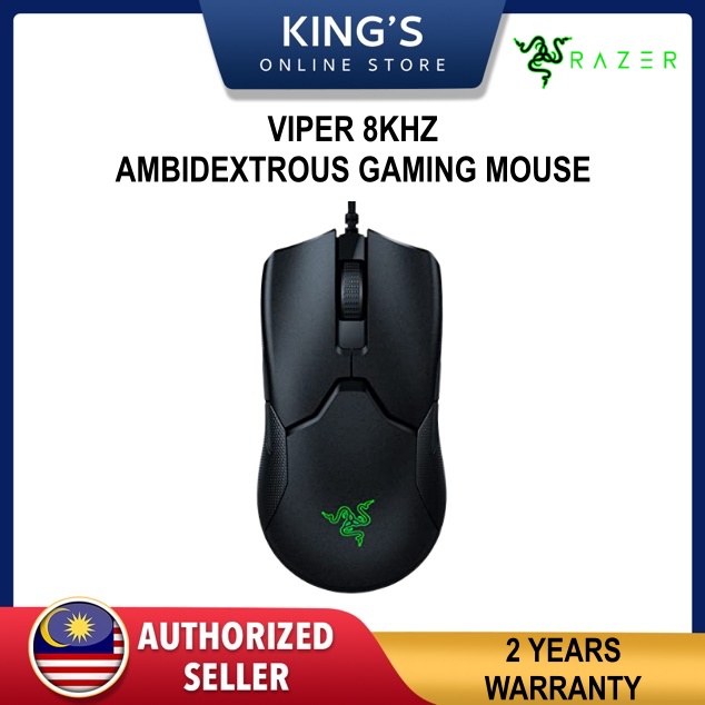 Razer Viper 8KHz Ultralight Ambidextrous Wired Gaming Mouse | Fastest ...
