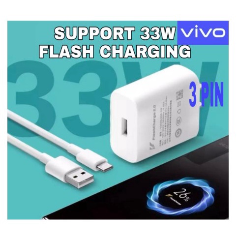 VIVO ORIGINAL 33W / 44W / 67W FLASH CHARGE 2.0 Fast Charging Power ...