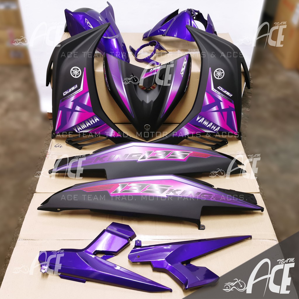 [LIMITED] Coverset LC135 V2 V3 V4 V5 MX King Cyan Gold/ Yamaha LCV2 ...