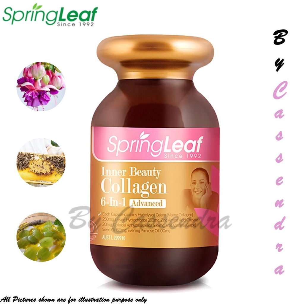 [100% from AUS] SPRINGLEAF Inner Beauty Collagen 6-In-1 Advanced (90 ...