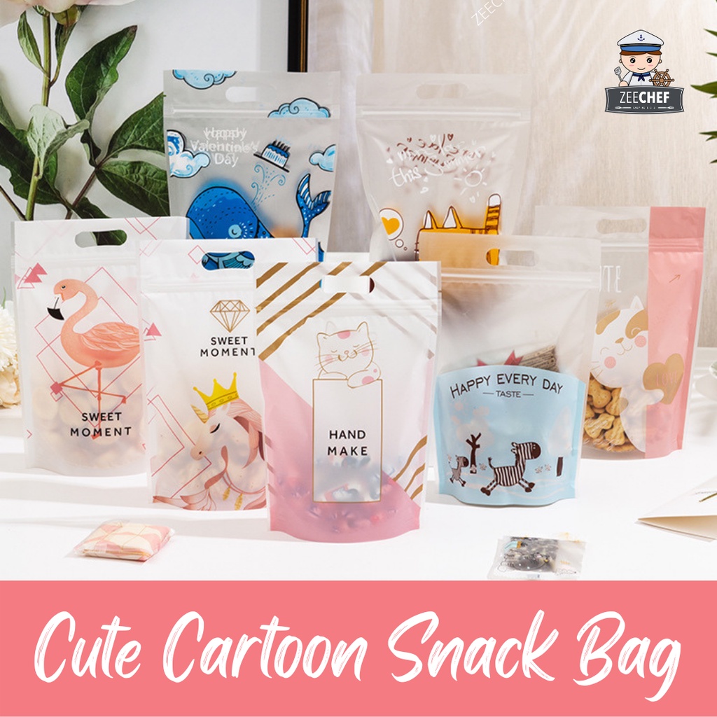 Resealable Stand Up Pouch Zip Lock Bag Candy Cookies Bag Zipper Bag ...