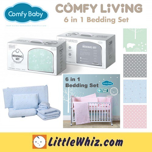ComfyBaby: 6 in 1 Bedding Set (Assorted Design) | Shopee Malaysia
