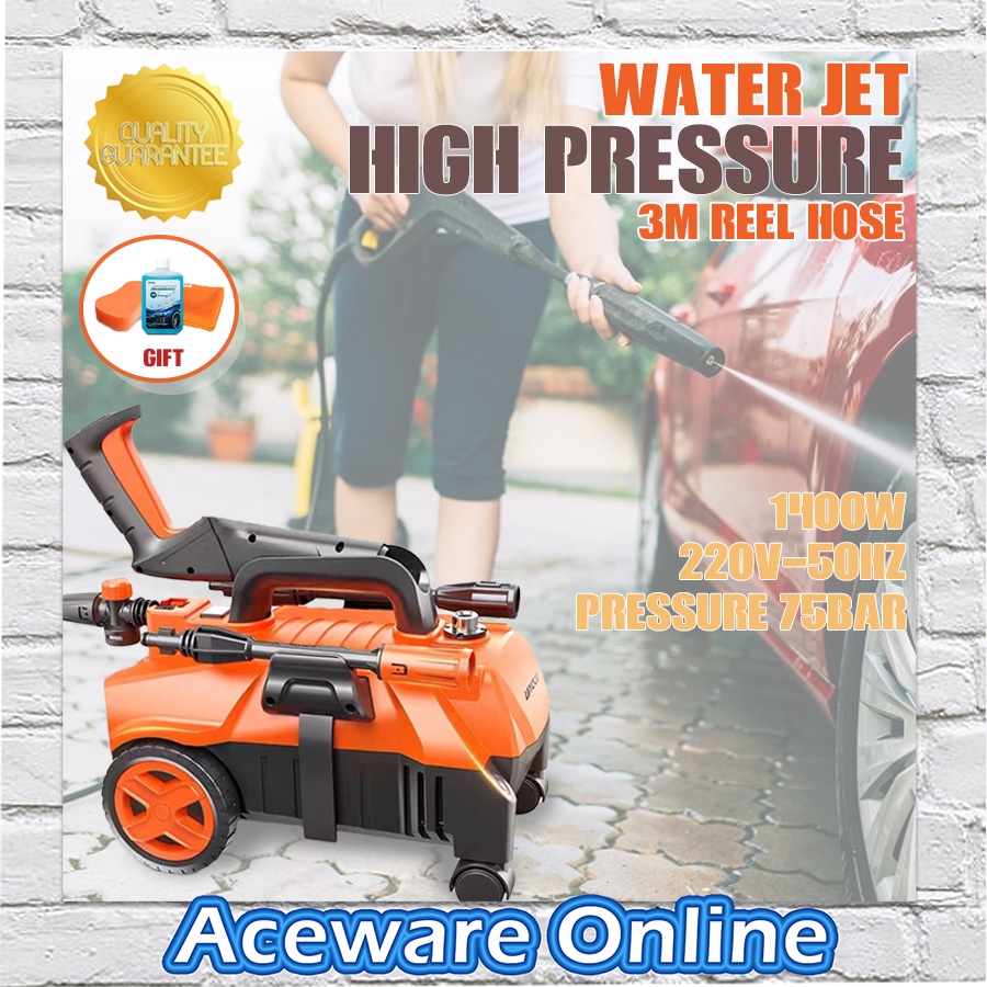 SET HEAVY DUTY Light weight Foam High Pressure Washer Water Jet Power ...