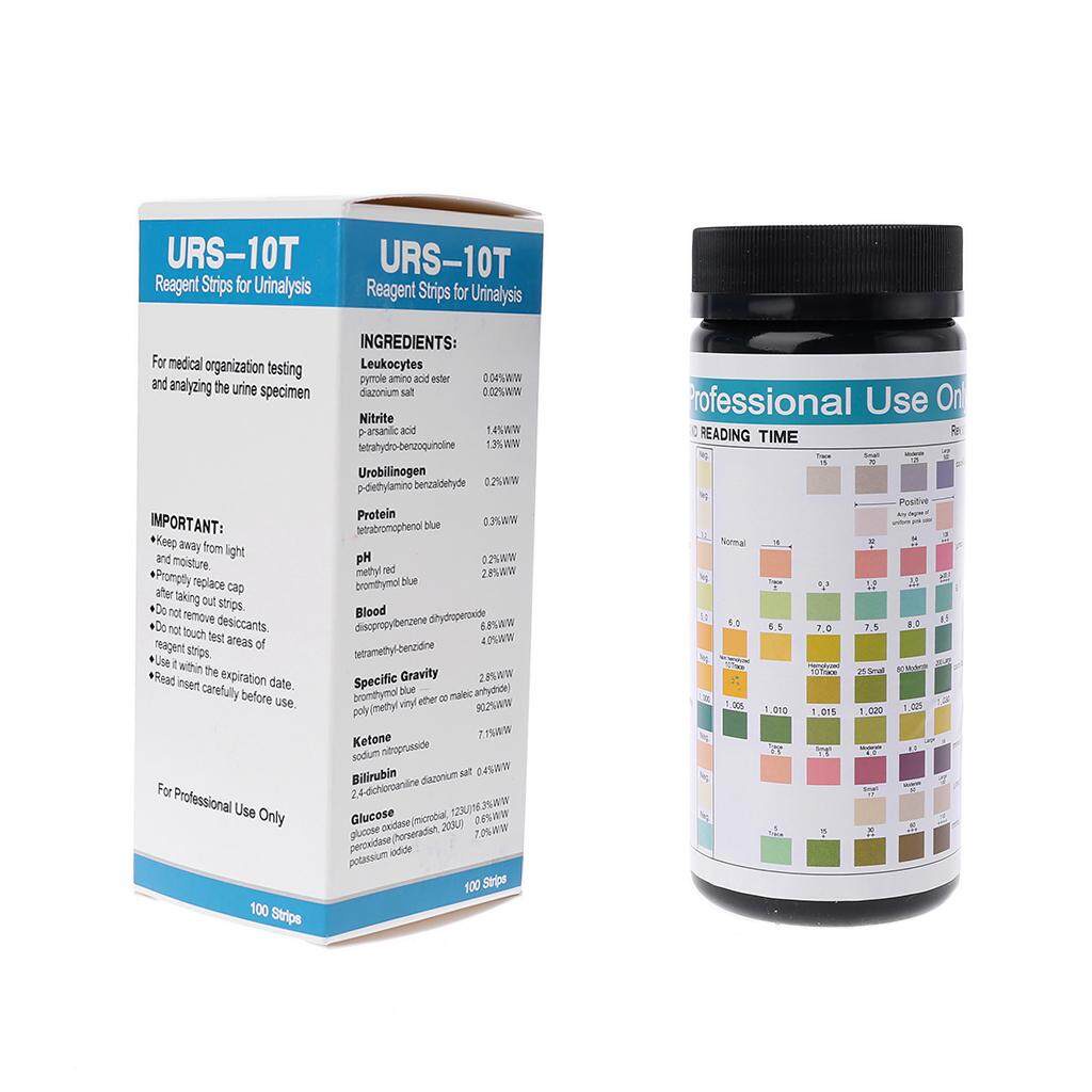 [MD Keto] 100 pcs Urine Test Strips URS-10T Leukocytes, Nitrite ...