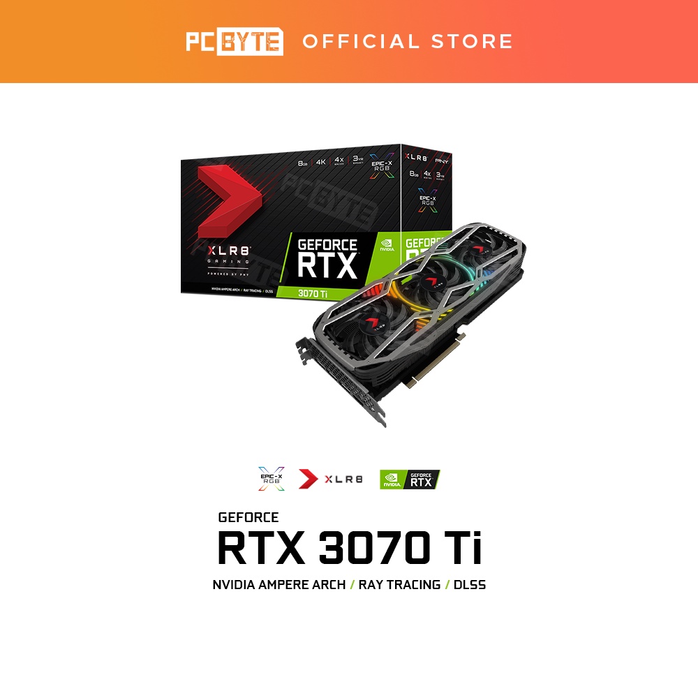 PNY NVIDIA GeForce RTX 3070 Ti XLR8 GAMING REVEL EPIC-X RGB TRIPLE FAN ...