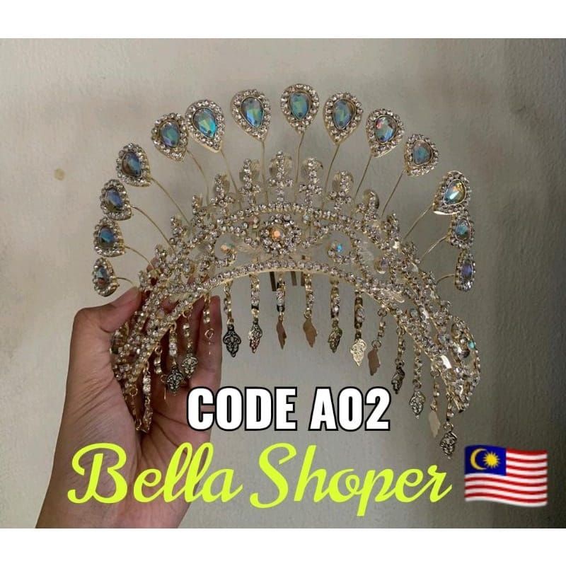 GENDIK LINTANG GANDIK DAUN MATA JURAI PUTERI PERAK MELAYU SANGGUL CROWN ...