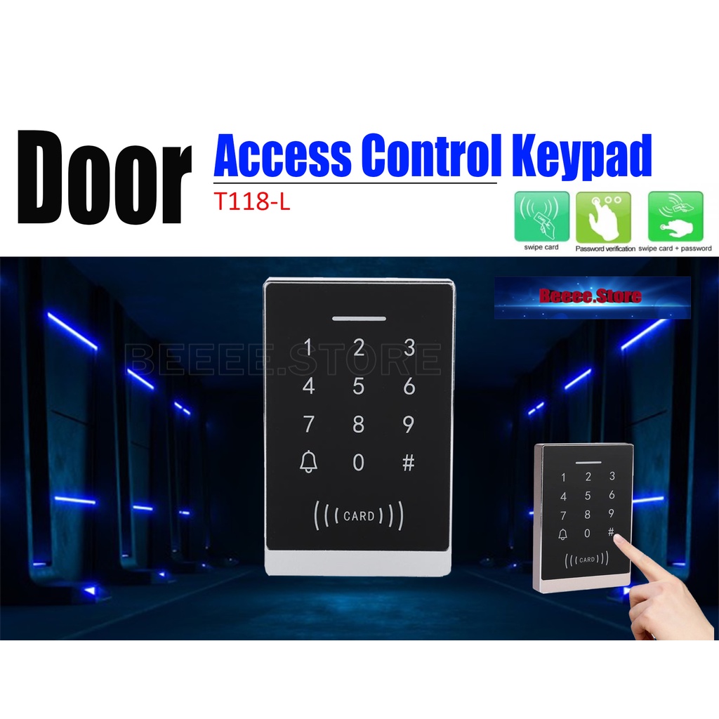 T118-L Card Password Door Access Control Keypad Metal Access Control ...