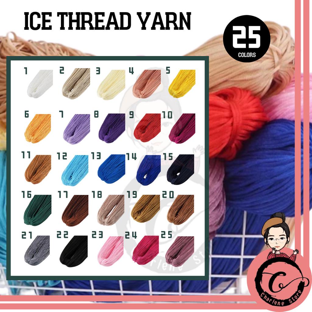 Ready Stock 200g Benang Kait PP 3mm Nylon Ice Thread Yarn Benang Kait ...