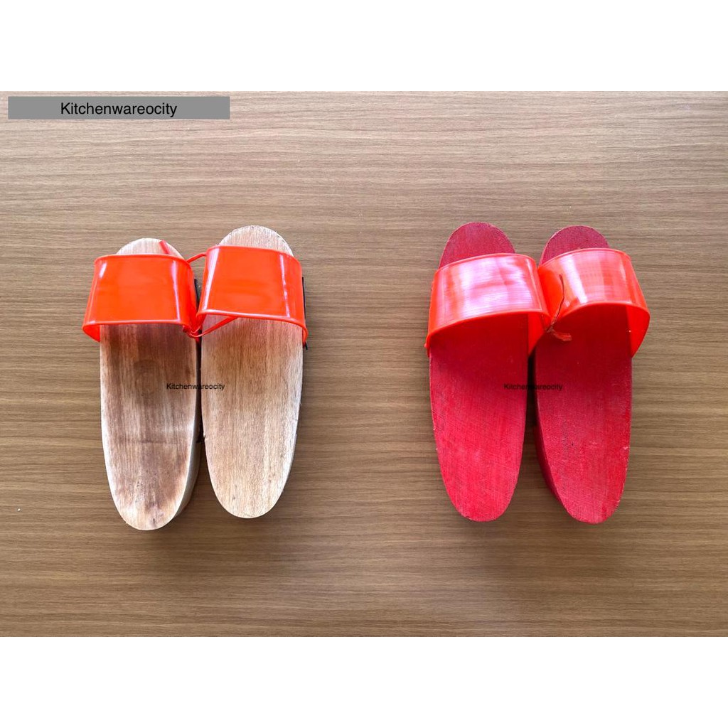 Wooden Clog / Kayu Terompak / 传统原木木屐 | Shopee Malaysia
