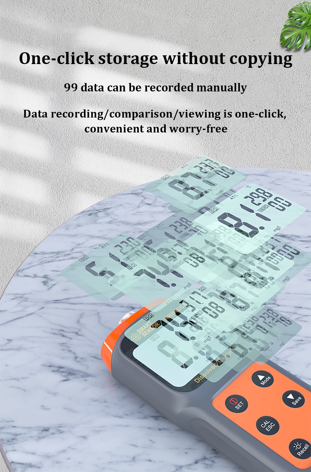 Digital Dissolved Oxygen Detector Meter Portable DO Tester Water ...