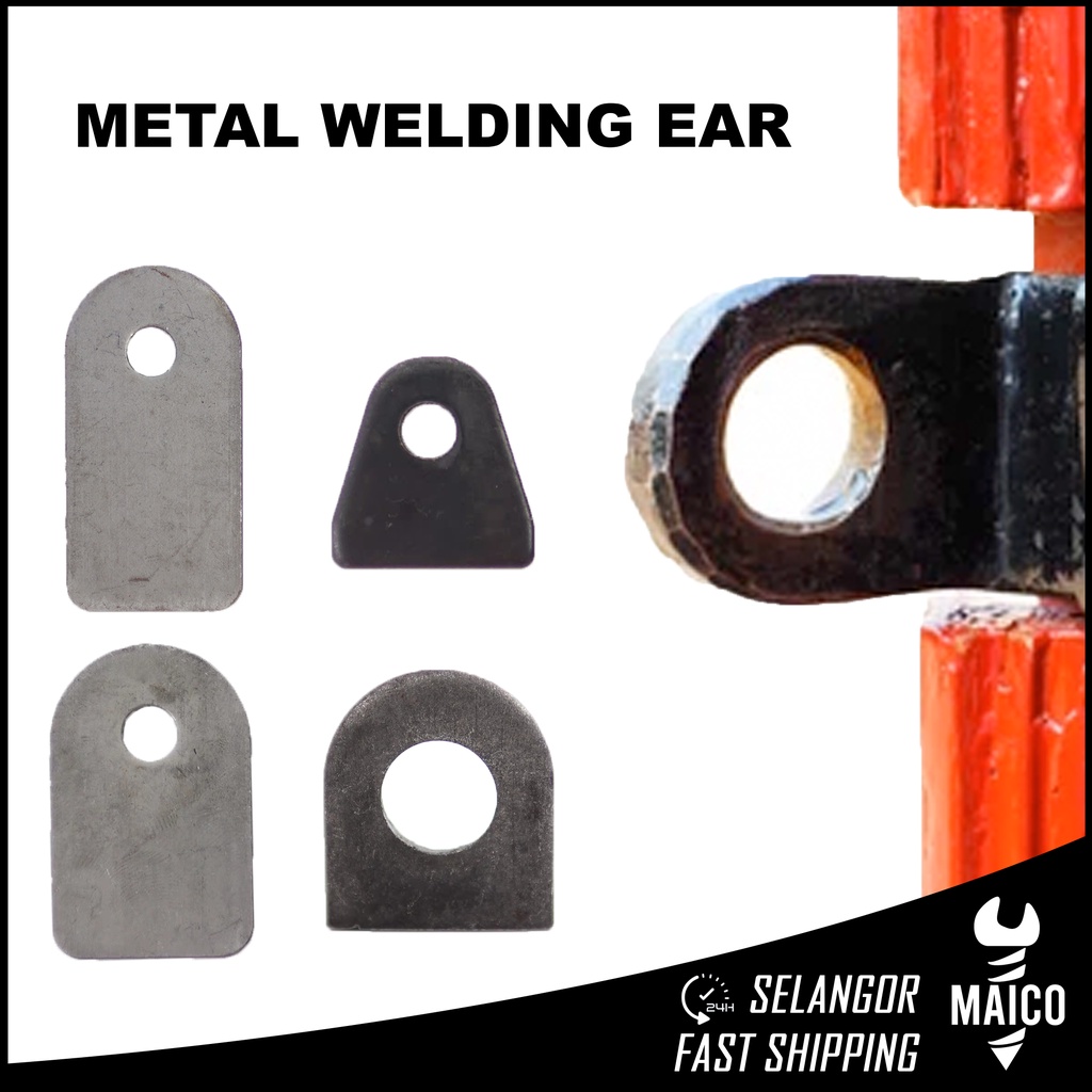 100pcs WELDING DOOR EAR Grill Besi Welding Padlock Eye Bracket Telinga Welding Pintu Door ...