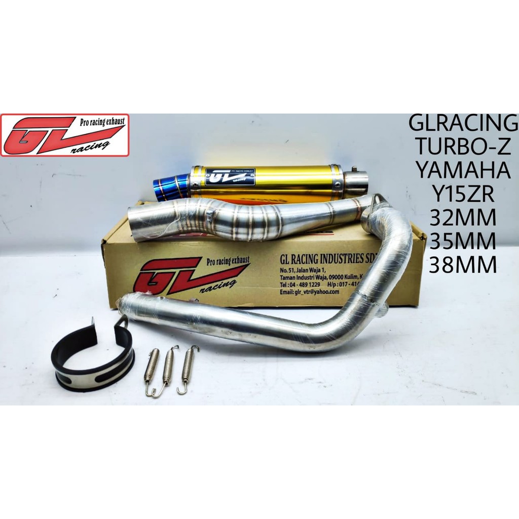EXHAUST GLRACING TURBO-Z YAMAHA Y15ZR V1 V2 YSUKU EXCITER 150 PIPING STAINLESS STEEL MANIFOLD ...