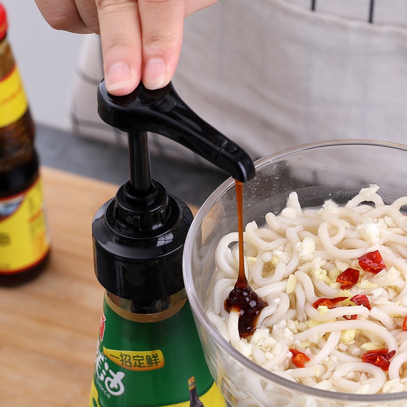 Household Oyster Sauce Pump Head Oil Chili Tomato Sauce Bottle Mouth Squeezer Soy Sauce ...