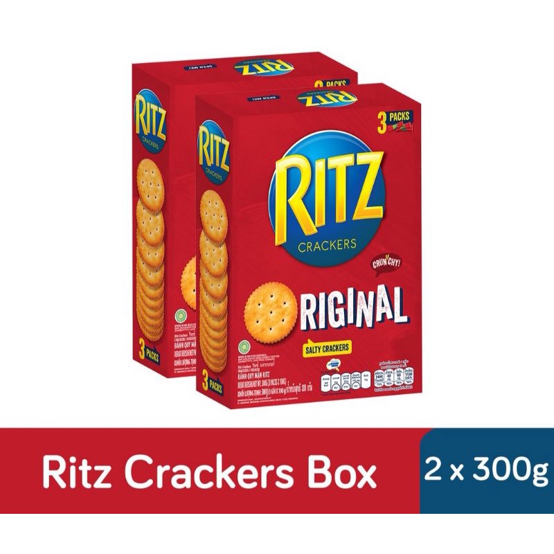 [TWIN PACK] KRAFT RITZ CRACKERS - ORIGINAL FLAVOR , SALTY CRACKERS ...