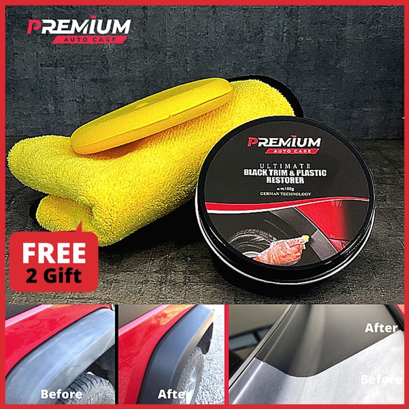 🔥HIGH QUALITY🔥 PREMIUM BLACK PAINT RESTORER MAGIC PAINT BLACK TRIM CAR ...