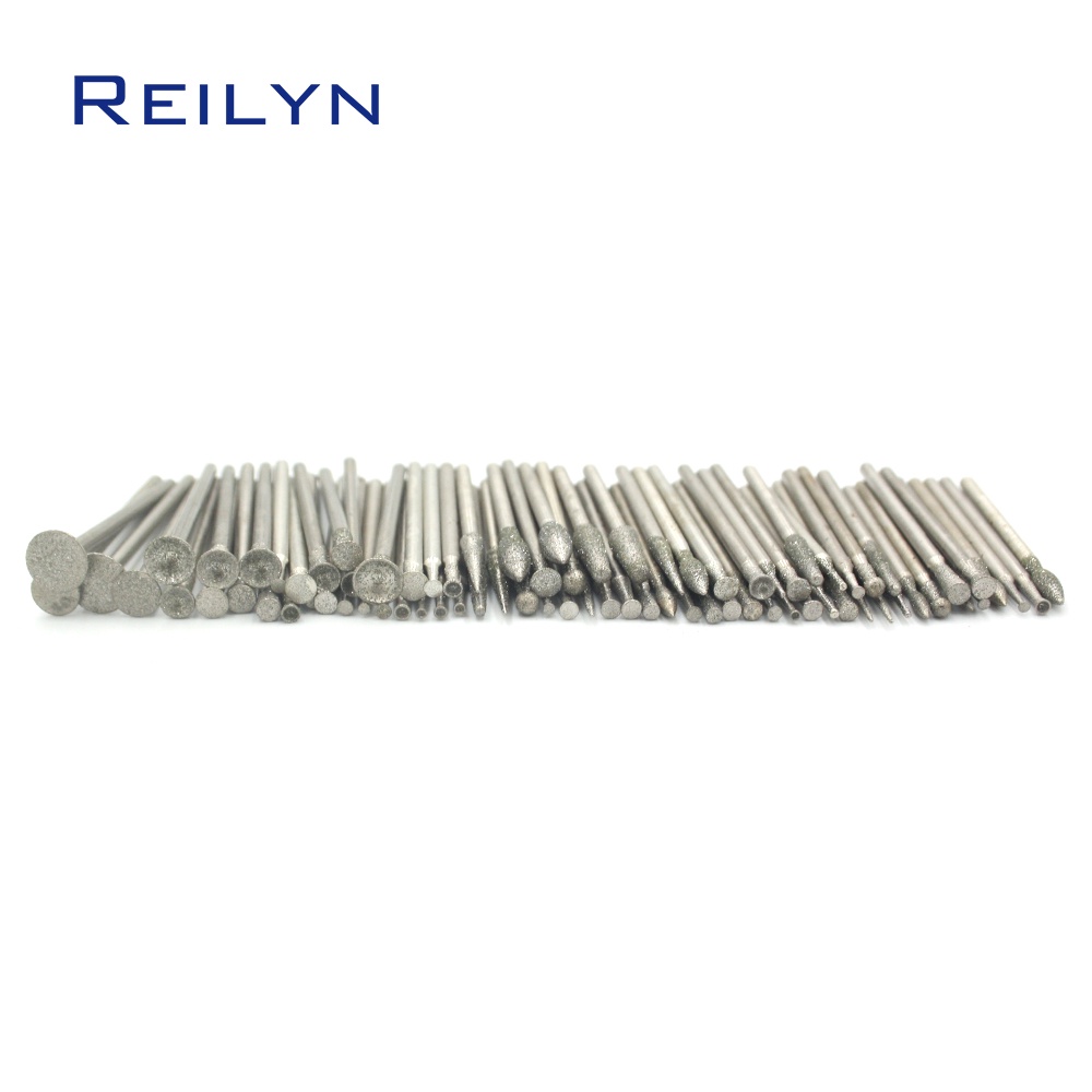 80pcs/set 2.35mm shank grinding bits dremel tools polishing Emery ...