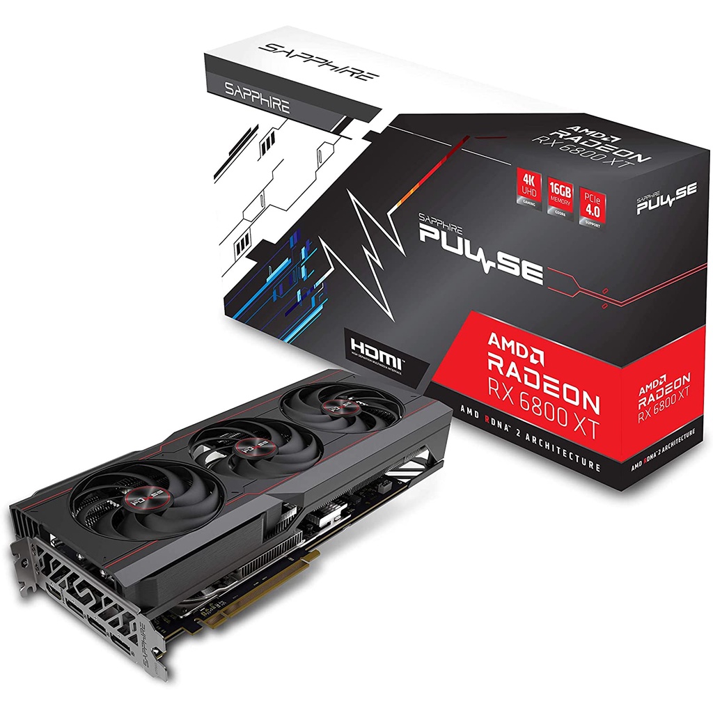 MY SET Sapphire RX 6800 XT PULSE GAMING OC 16GB GDDR6 ATI AMD Radeon RX6800XT 16G D6 RX6800 XT ...